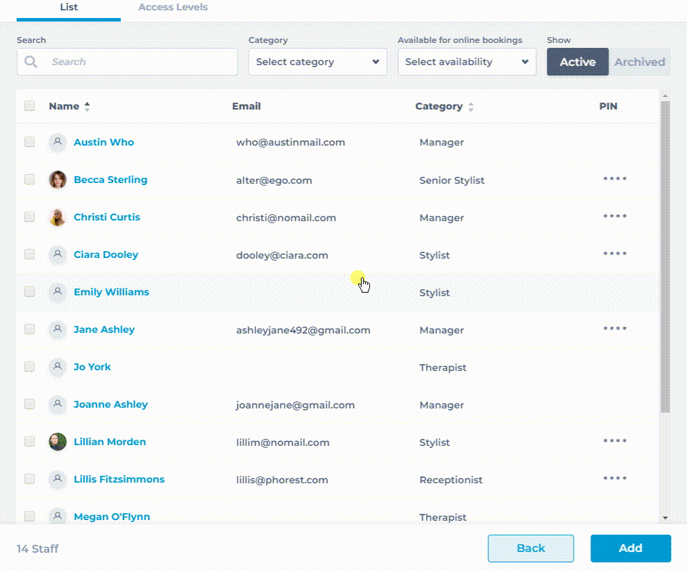 How Do I Change The Order That My Staff Are Displayed In Online Booking 